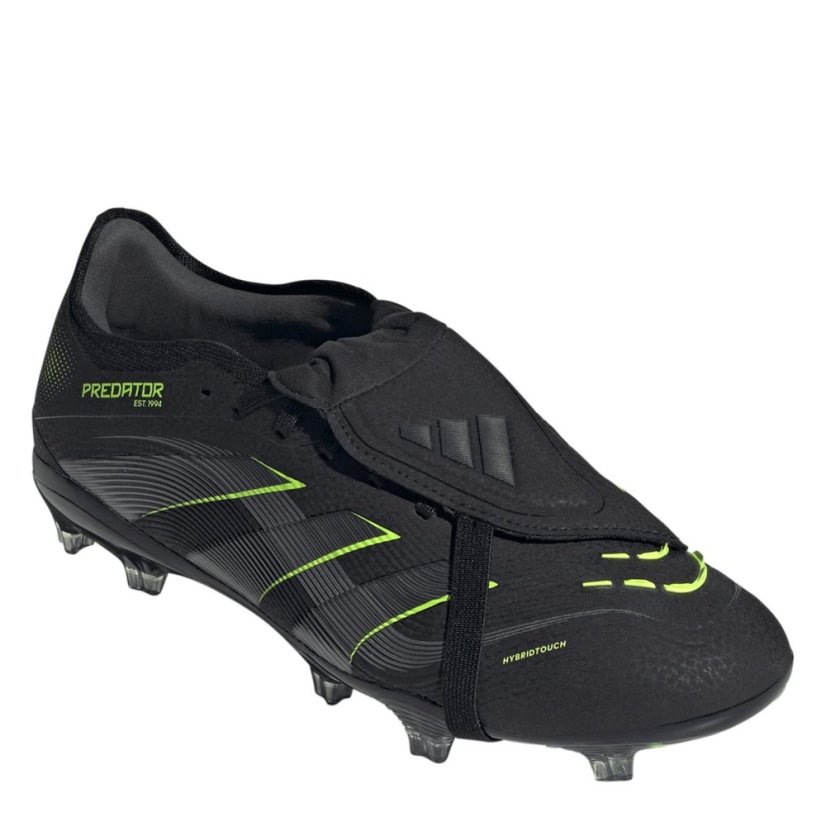 adidas Predator Pro Fold-Over Tongue Firm Ground Football Boots Black ...