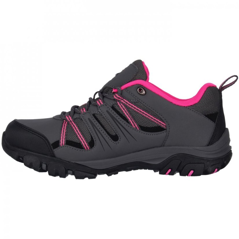 Gelert Horizon Low WP Juniors Walking Shoes Charcoal/Pink - Veľkosť: 5 ...